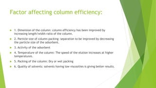 Column chromatography | PPTX