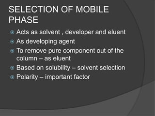Column chromatography | PPTX