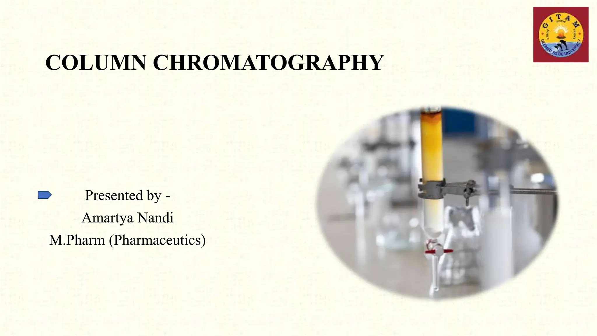 column chromatography details about column preparation | PPT