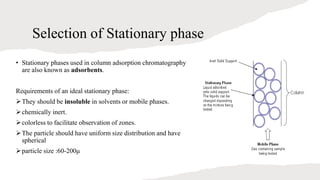 column chromatography details about column preparation | PPTX