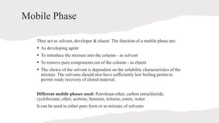 column chromatography details about column preparation | PPTX