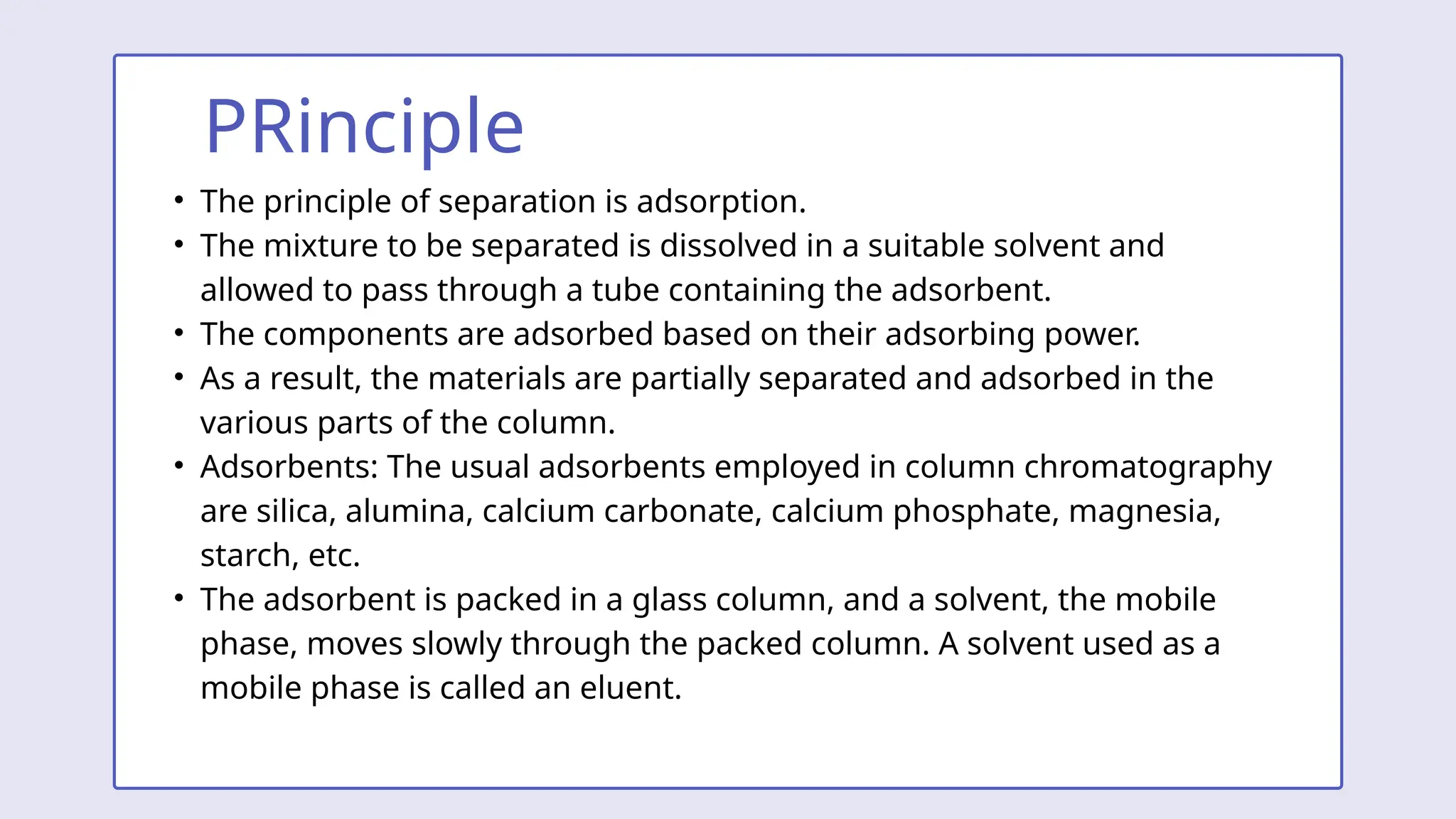 The Column Chromatography Presentation | PPTX