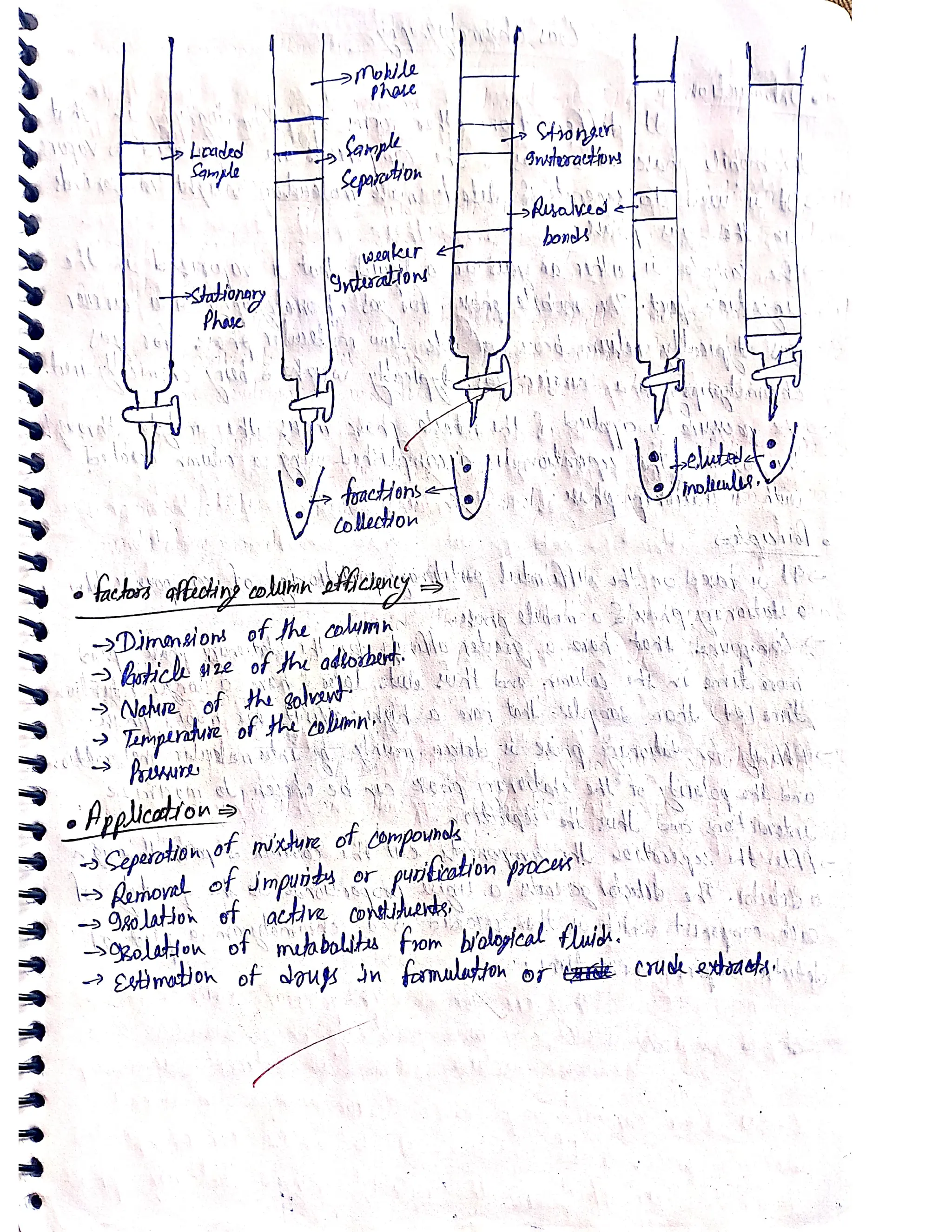 column chromatography Hand Written notes.pdf | Chemistry | Science