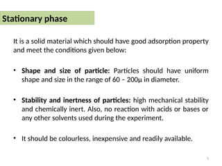 Column Chromatography principle and applications.pptx