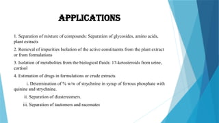 Column chromatography - Types , methodology and results | PPTX