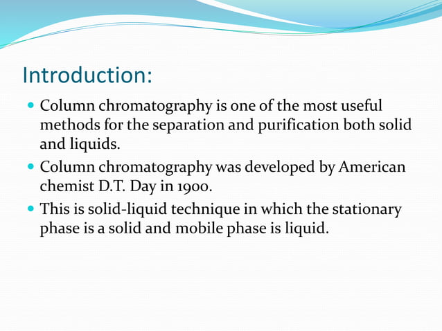 Column chromatography ganesh | PPTX