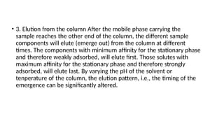 column chromatography and its Application | PPTX