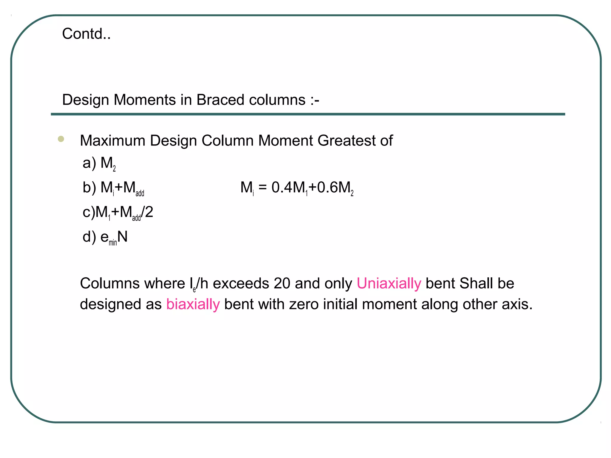 Column design: as per bs code | PPT