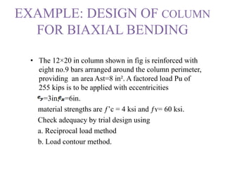 Column design biaxial 10.01.03.048