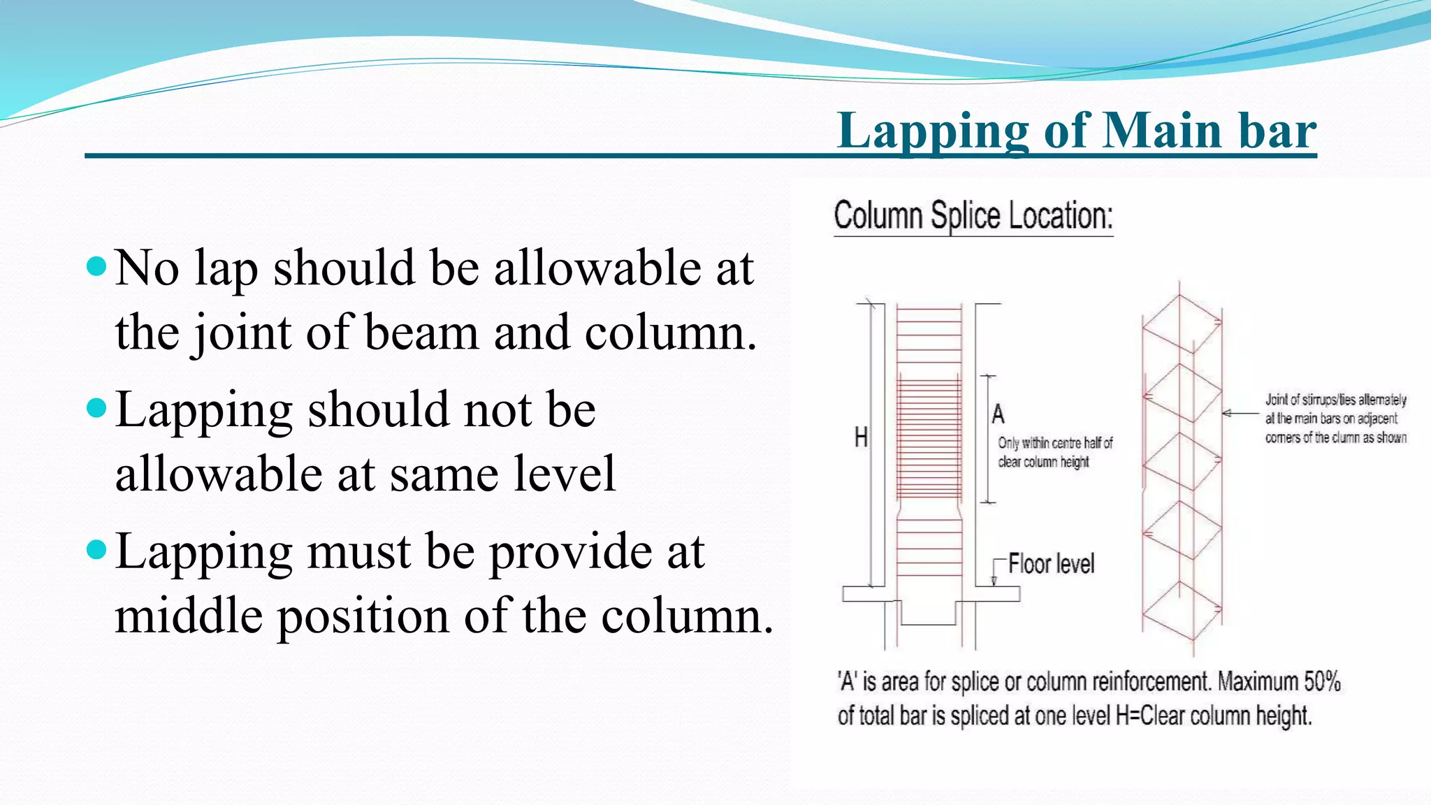 Column detailing, Session 14-15 (DUET) | PPTX