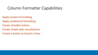 Column Formatter in SharePoint Online | PPTX
