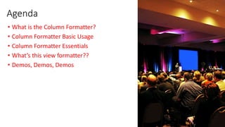 Column Formatter in SharePoint Online | PPTX