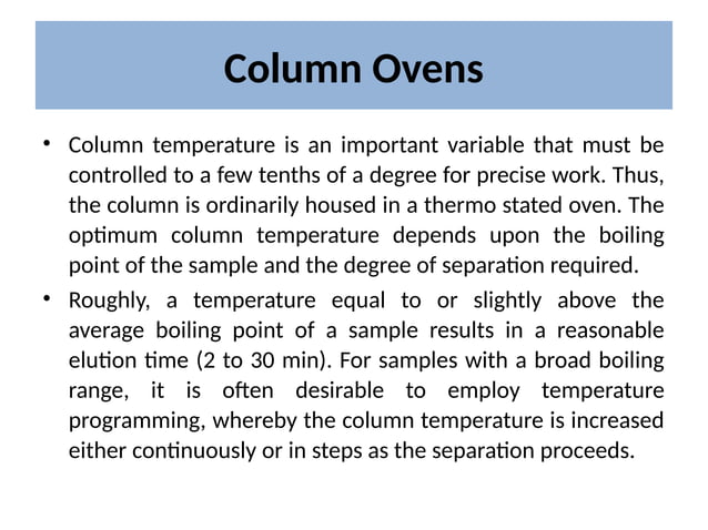 description column for gas chromatography temperature programming.pptx