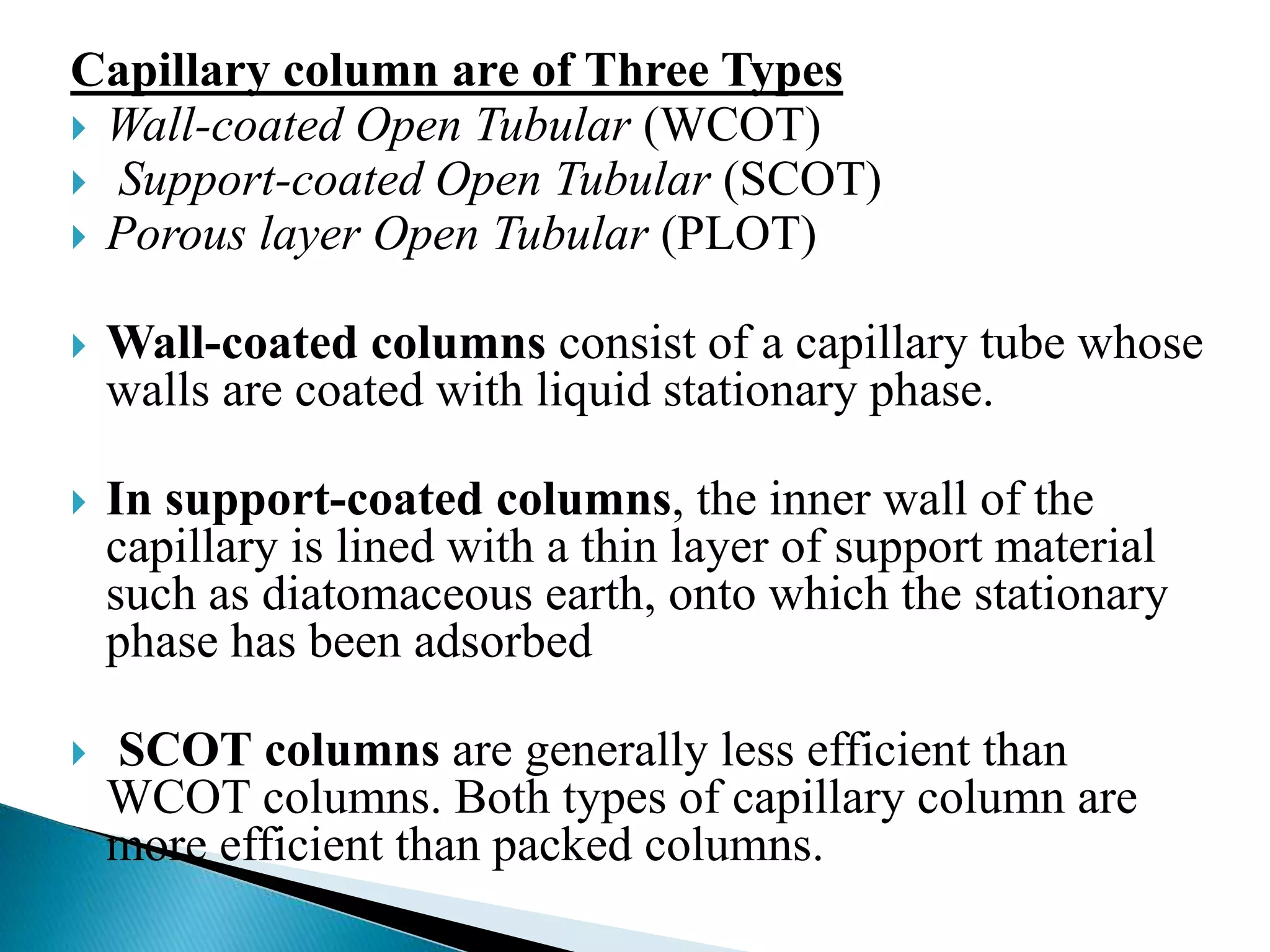 Column in gas chromatography | PPTX