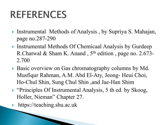 Column in gas chromatography | PPTX