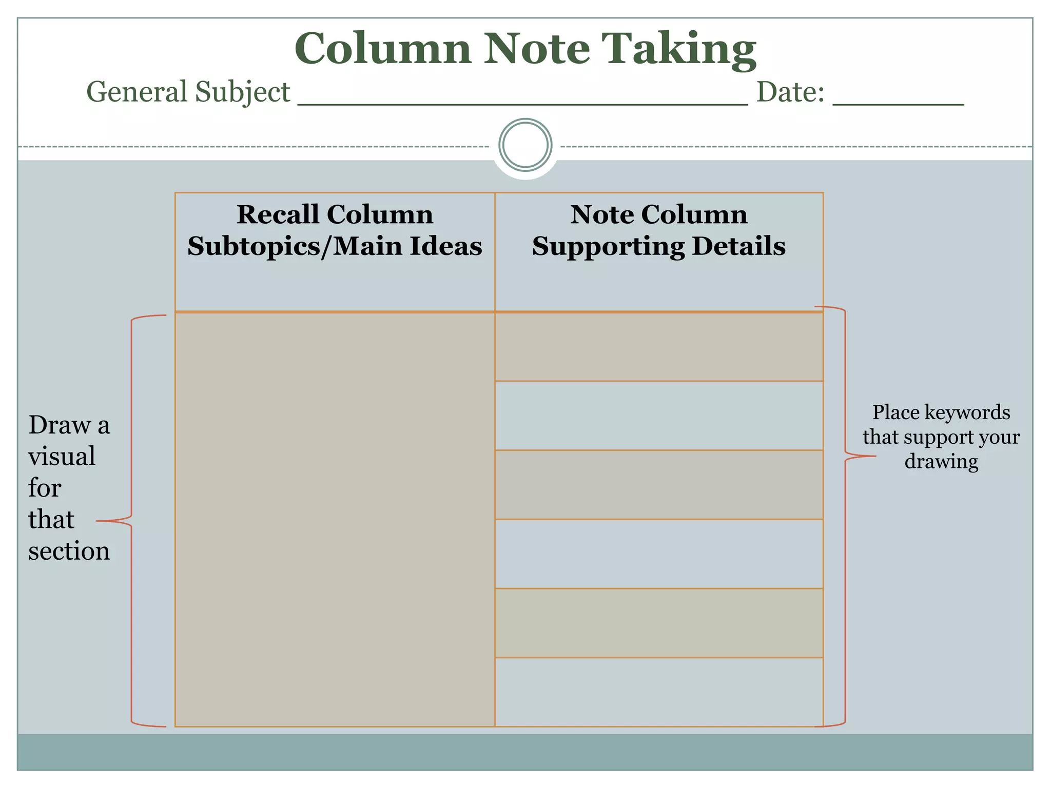 Column Note Taking | PPT