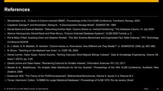 Column Oriented Databases | PPTX