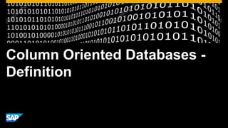 Column Oriented Databases | PPTX