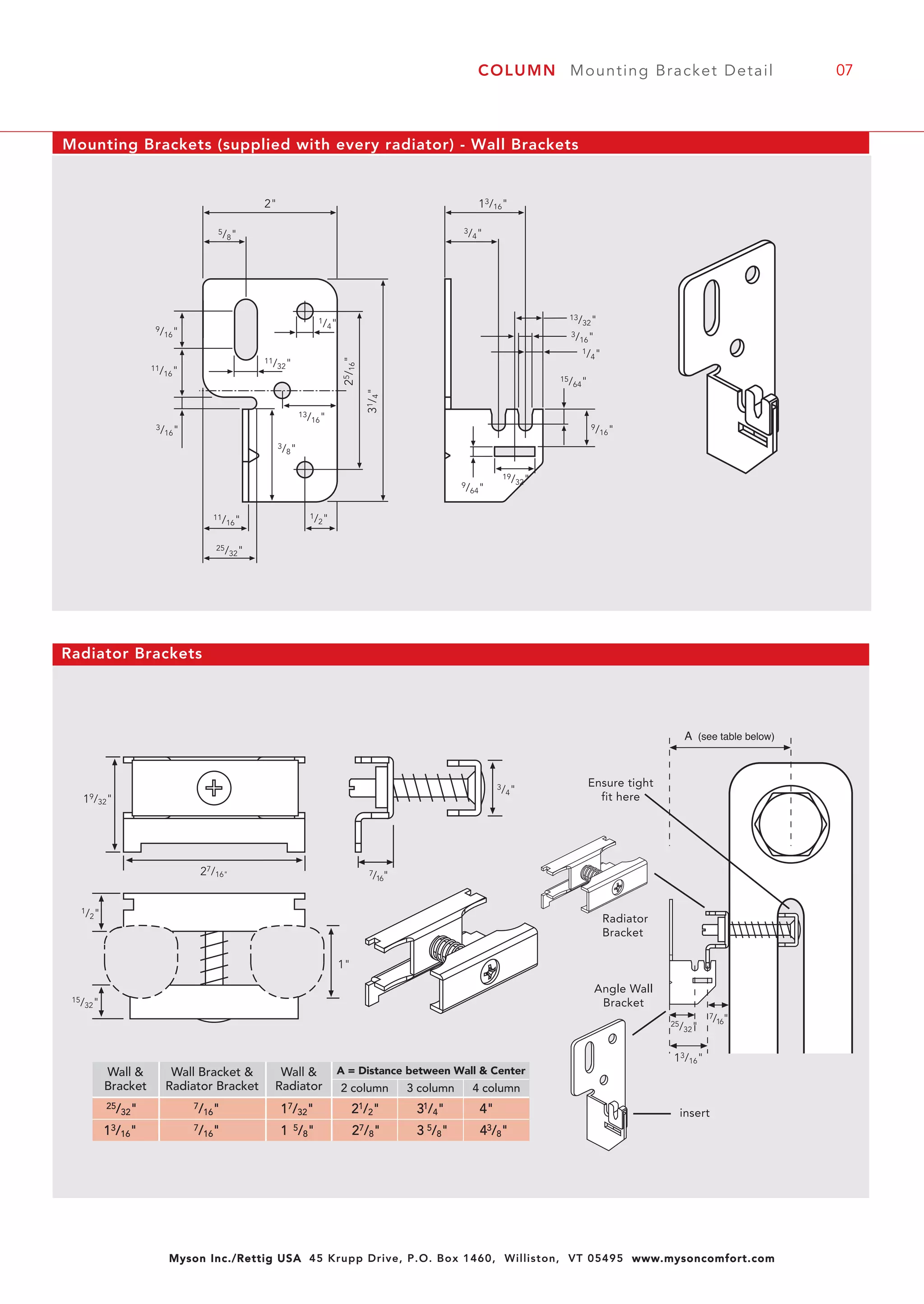 Column Radiator Series Installation & Technical Guide - Just Rads | PDF