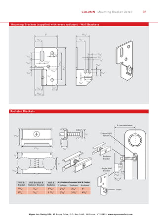Column Radiator Series Installation & Technical Guide - Just Rads | PDF