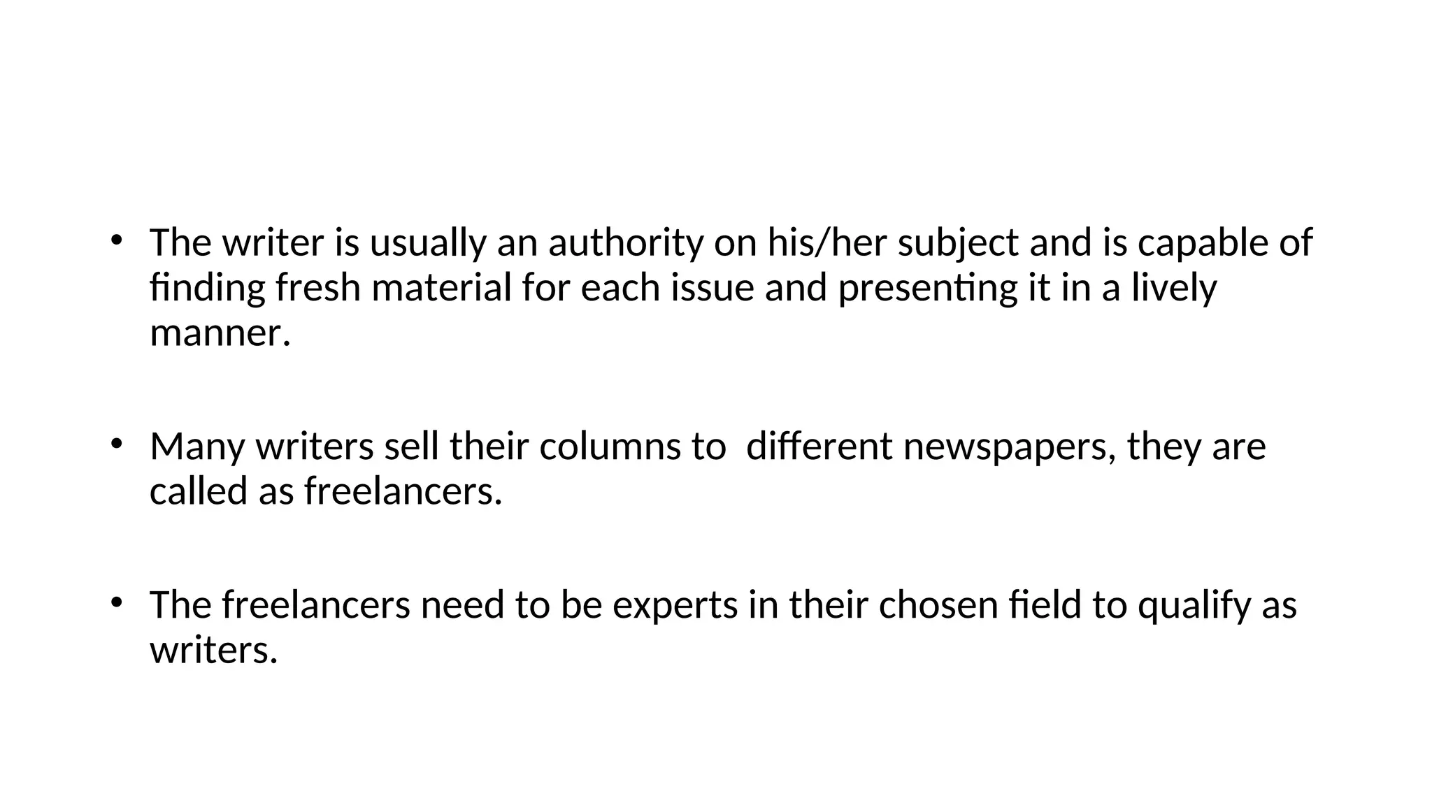 Column writing in journalism 1111111111.ppt