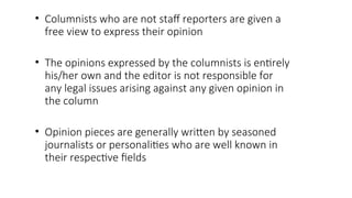 Column writing in journalism 1111111111.ppt
