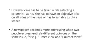 Column writing in journalism 1111111111.ppt