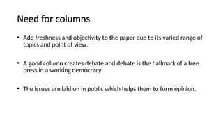 Column writing in journalism 1111111111.ppt