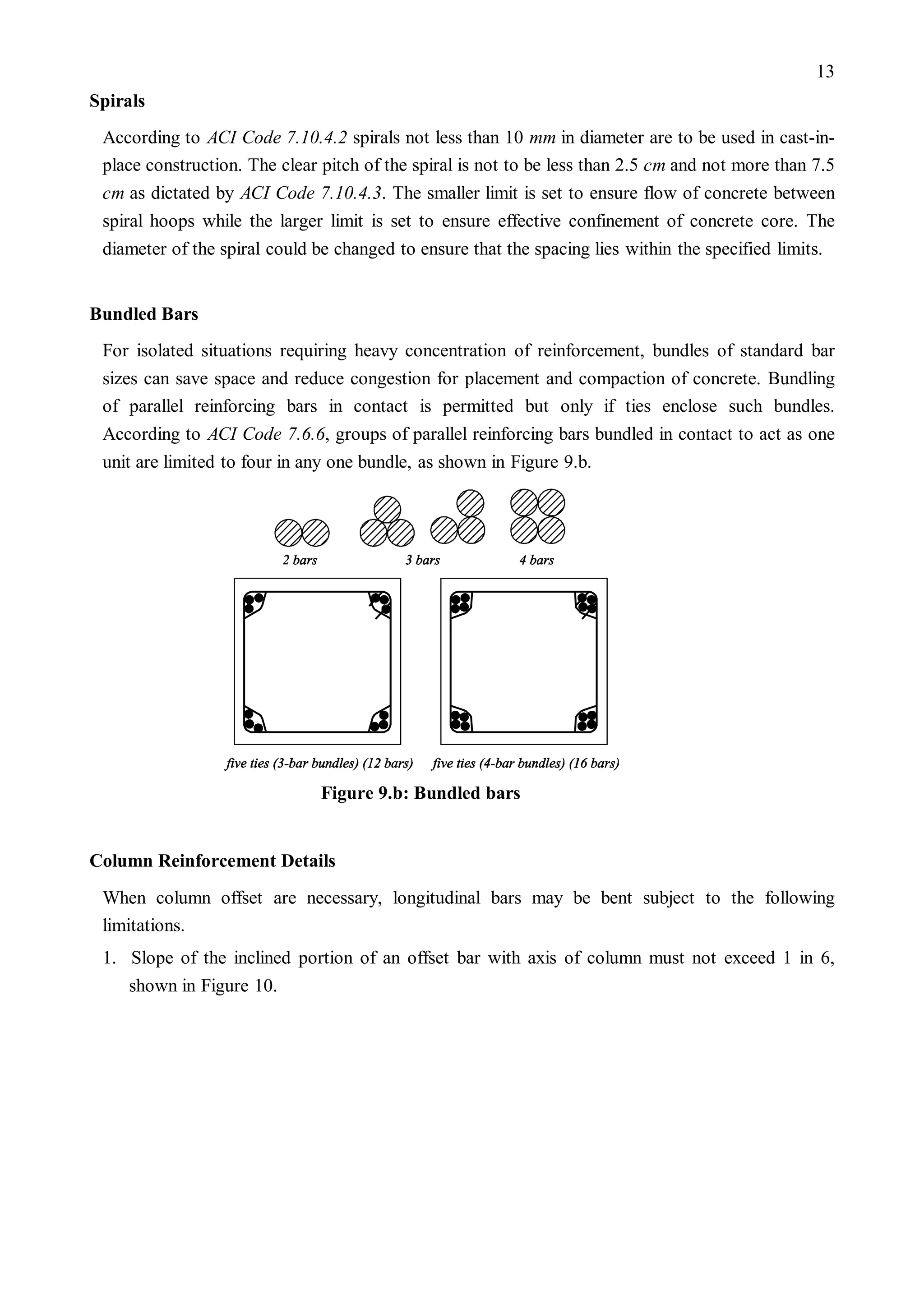 Design for Short Axially Loaded Columns ACI318 | PDF
