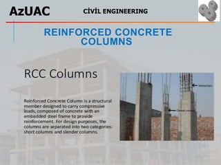 Columns and column structures ilham ahmadov 206i | PPTX | Civil ...