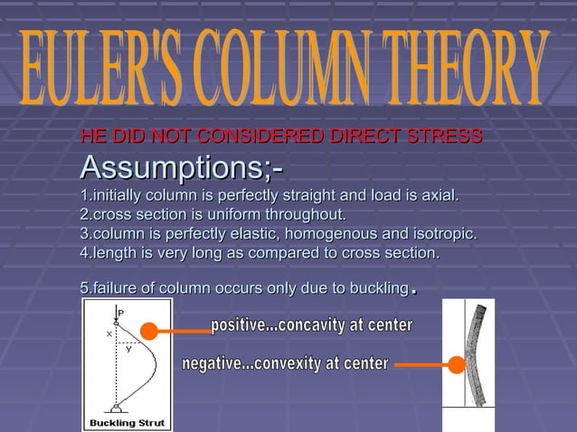 Columns and struts | PPT | Chemistry | Science
