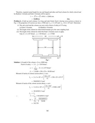 Columns and struts_-_solved | PDF