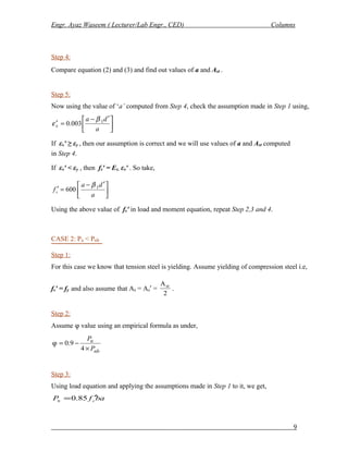 Columns lecture#6 | PDF