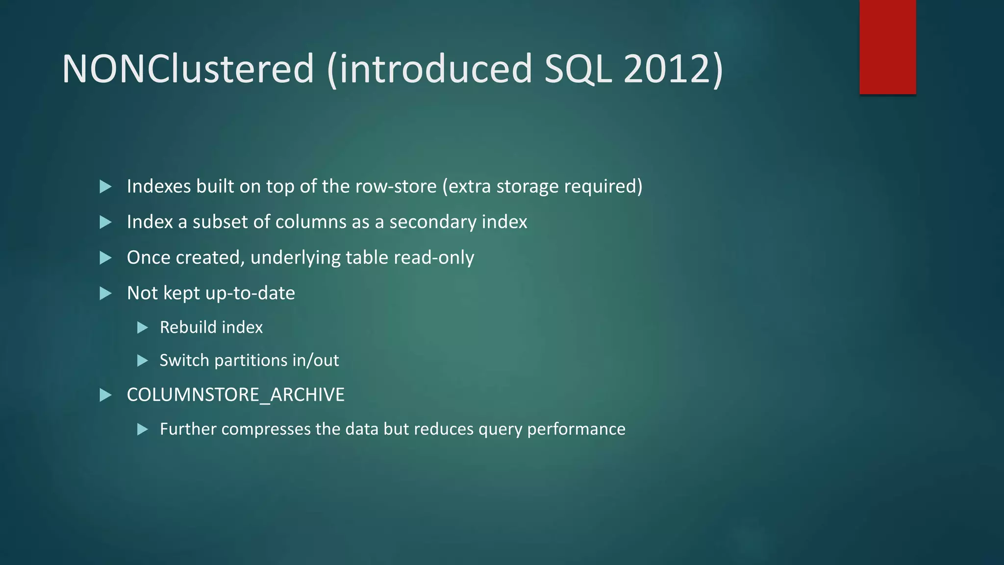 SQL Server Columnstore | PPTX