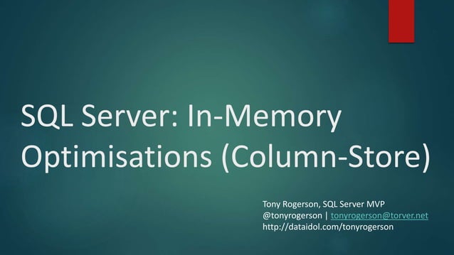 SQL Server Columnstore | PPT