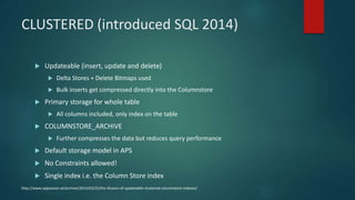 SQL Server Columnstore | PPTX