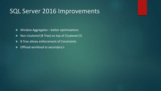 SQL Server Columnstore | PPTX