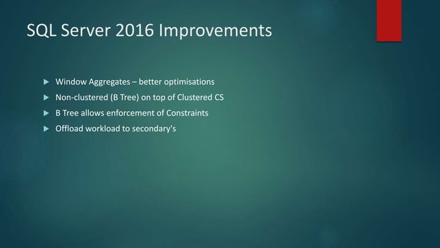 SQL Server Columnstore | PPT