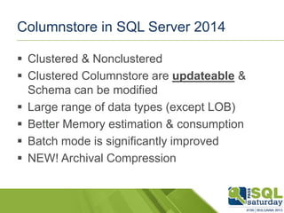 Clustered Columnstore Introduction | PDF