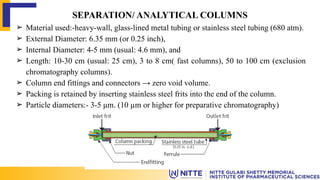 Columns used in High performance liquid chromatography.pptx