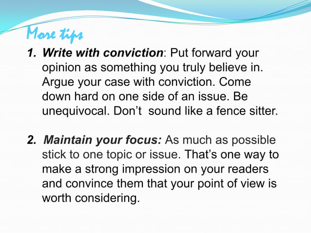 Column writing | PPSX