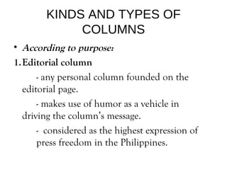 Column writing | PPT