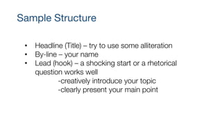 COLUMN WRITING-how to write column writing | PPTX