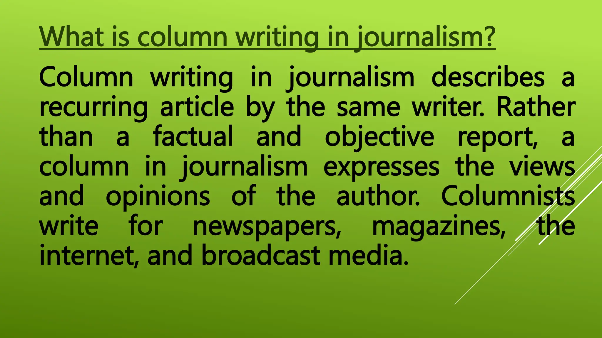COLUMN WRITING.pptx1122113311441155116611 | PPTX