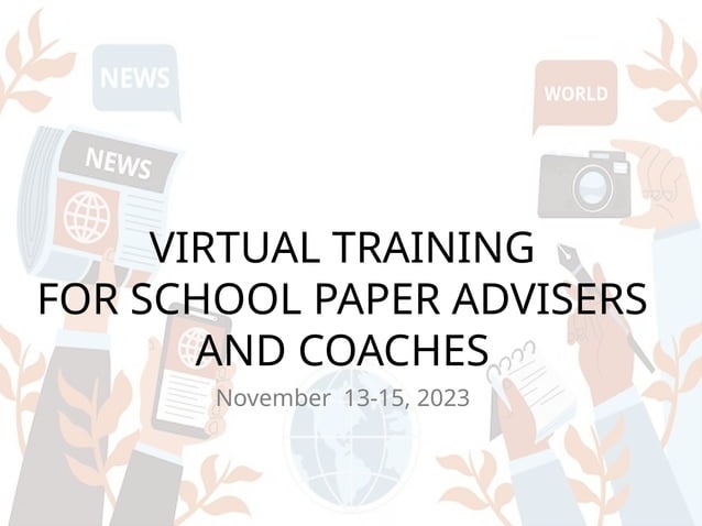 Campus Journalism Training Presentation Template | PPT