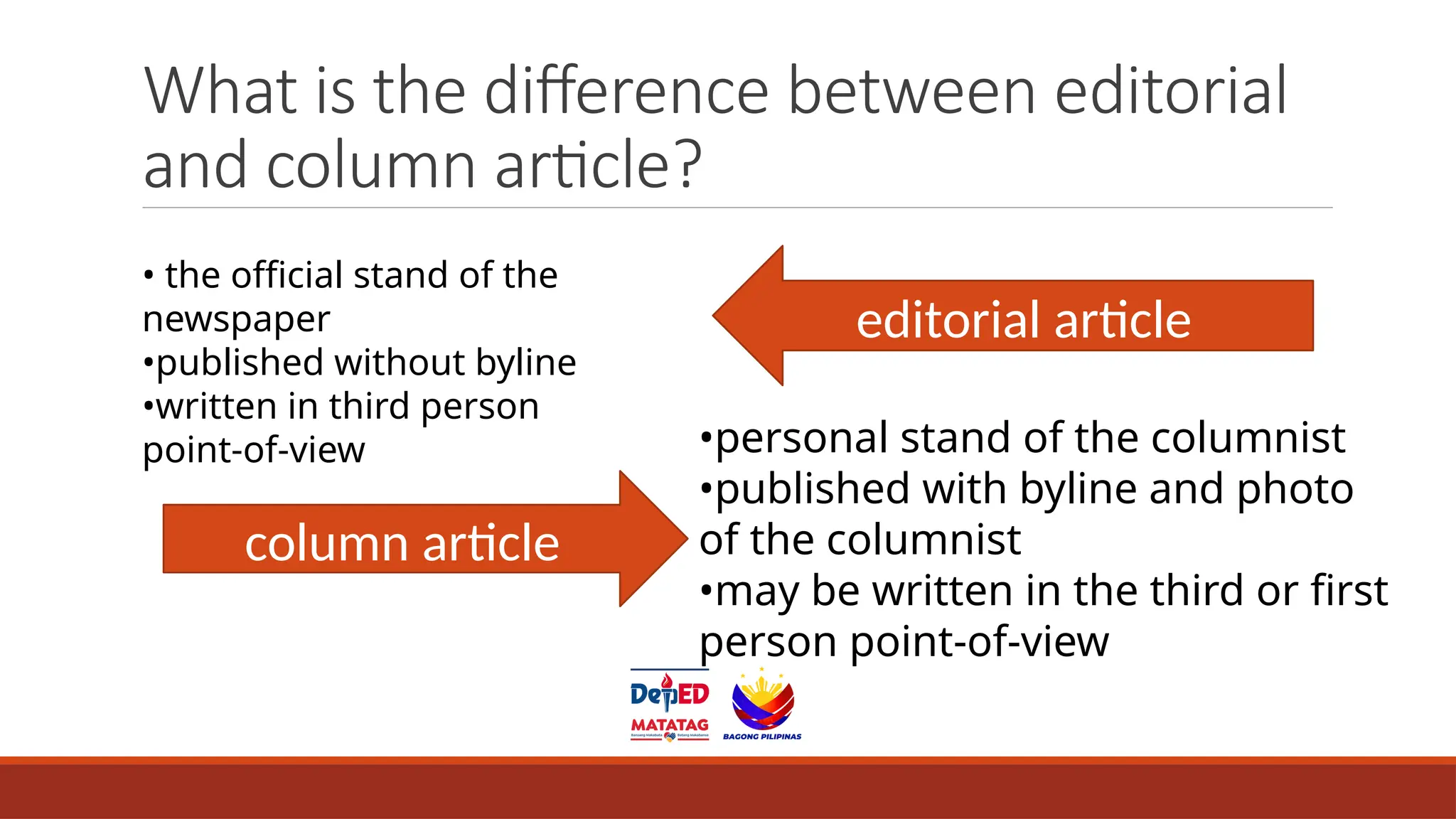 "'Upskilling lesson for Column Writing'" | PPTX