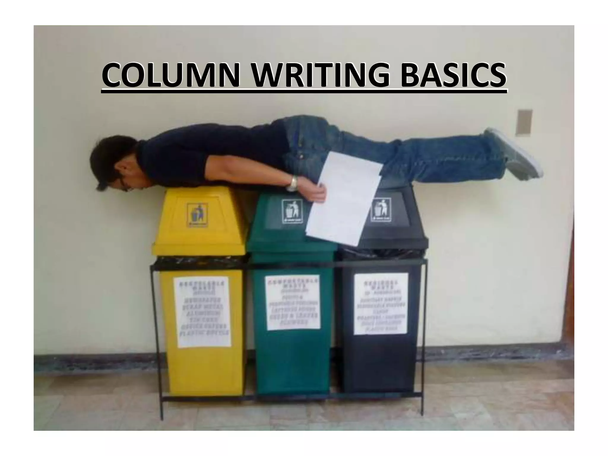Column writing for publications | PPTX