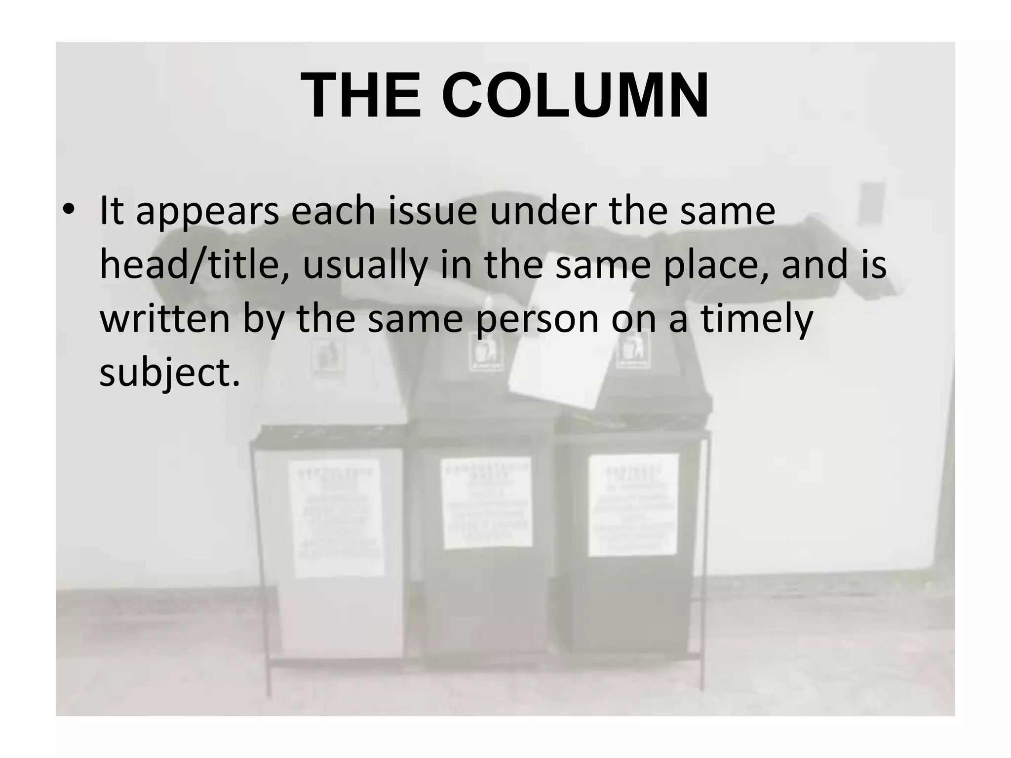 Column writing for publications | PPTX