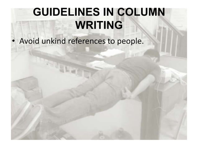 Column writing for publications | PPTX