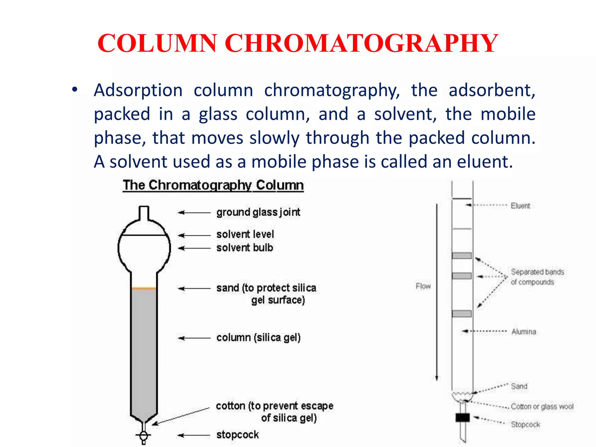 Colunm chromatography | PPT | Chemistry | Science
